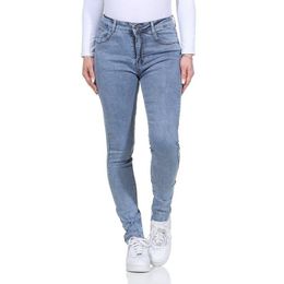Aurela Damenmode 5-Pocket-Jeans Jeanshosen für Damen Stretch Jeans Destroyed Look moderner Distressed Look