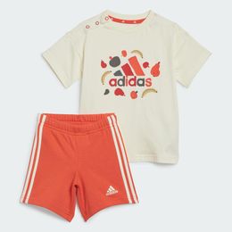 Adidas Essentials Allover Print Kids T-Shirt Set