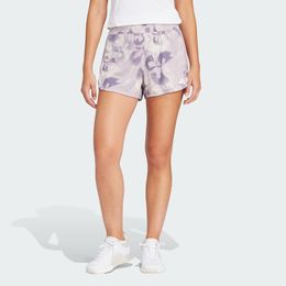 Adidas Pacer Essentials AOP Flower Tie-Dye Knit Shorts