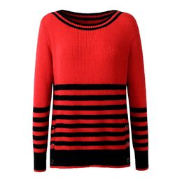 Heine Pullover Damen Gr&ouml;&szlig;e XXL rot / schwarz