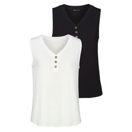 Lascana Top female Blue, White size 36/38
