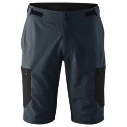 Radhose Gonso "GARZONE" Gr. L, Normalgrößen, blau (nachtblau) Herren Hosen Bike-Shorts, Fahrradhose, Sitzpolster und Taschen, Bund flexibel