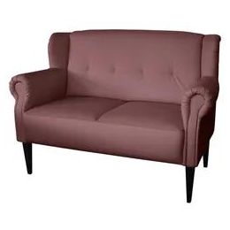 2-Sitzer Home Affaire "Moro" Sofas Gr. B/H/T: 142cm x 101cm x 73cm, Kunstleder SOFTLUX, rot (bordeaux) mit Federkern