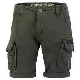 Shorts Alpha Industries "Alpha Industries Men - Crew Short" Gr. 34, Normalgrößen, grau (greyblack) Herren Hosen