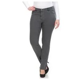 Stretch-Jeans KjBRAND "Betty CS Denim Stretch" Gr. 52 (26), K-Gr, grau (denim graphit) Damen Jeans mit Stretch