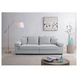 Big-Sofa ATLANTIC HOME COLLECTION "Bjoern" Sofas Gr. B/H/T: 233cm x 88cm x 111cm, Cord, grau mit Cord-Bezug, XXL-Sitzfläche, Federkern, frei im Raum stellbar