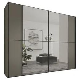 Schwebetürenschrank STAUD "Sonett 220G, Made in Germany" Schränke Gr. B/H/T: 270 cm x 222 cm x 68 cm, Premium, 2 St., braun (mocca) mit vier verschiedenen Ausstattungsvarianten