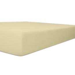 Spannbettlaken kneer "Vario-Stretch-Topper" Laken Gr. B/L: 200 cm x 200 cm 1 St., Jersey-Modal, 4-12 cm, 200 x 200 cm, beige (natur) Spannbettlaken mit Tunnelsaum
