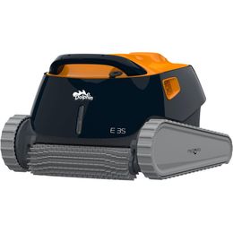 Poolroboter MAYTRONICS "Dolphin E35" Poolbodensauger bunt (schwarz, orange) Poolsauger für Boden- Wand- Wasserlinienreinigung