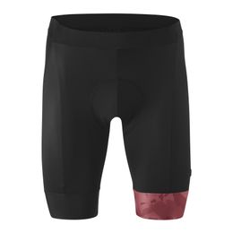 Fahrradhose Gonso "PIAMBELLO" Gr. M, Normalgrößen, rot (dunkelrot) Herren Hosen Rennradhose mit Sitzpolster, kurze moderne Radhose, Tight Fit