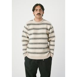 Strickpullover Cleptomanicx "Trio" Gr. L, beige (braun) Herren Pullover Rundhalspullover im lockeren Schnitt