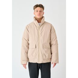 Winterjacke Cleptomanicx "SWOD 2", Herren, Gr. M, braun, 100% Polyamid, unifarben, hoch geschlossener Ausschnitt, Jacken, mit verschließbaren Innentaschen