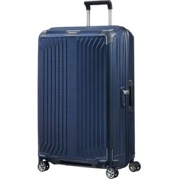Koffer Samsonite "LITE BOX 75" Gr. B/H/T: 50 cm x 75 cm x 29 cm 98 l, blau (deep blue) Koffer Trolleys Reisegepäck groß Reisekoffer TSA-Zahlenschloss