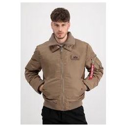 Bomberjacke Alpha Industries "Alpha Industries Men - Bomber Jackets CWU Jet Blast" Gr. M, grau (taupe) Herren Jacken