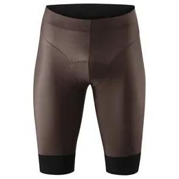 Fahrradhose Gonso "SQlab GO M" Gr. S, Normalgrößen, braun (dunkelbraun) Herren Hosen Radhose mit Sitzpolster, kurze moderne Radlerhose, Tight Fit