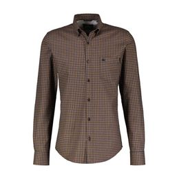 Lerros Button Up Shirt male Brown size XXL