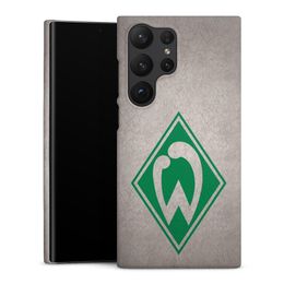 DeinDesign Galaxy S23 Ultra Handy Premium Case Smartphone Handyh&uuml;lle Schutzh&uuml;lle matt Concrete Official Licensed Product Sv Werder Bremen Premium Case