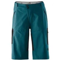 Radhose Gonso "CASINA" Gr. 40, Normalgrößen, blau (nachtblau) Damen Hosen Bike-Shorts, Fahrradhose, Sitzpolster und Taschen, Bund flexibel