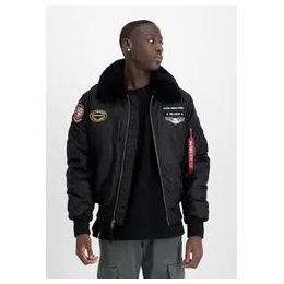 Bomberjacke Alpha Industries "Alpha Industries Men - Bomber Jackets Injector III Air Force" Gr. L, schwarz (schwarz, schwarz) Herren Jacken