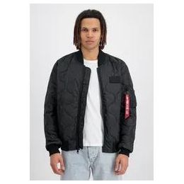 Bomberjacke Alpha Industries "MA-1 ALS", Herren, Gr. S, schwarz, Obermaterial: 100% Polyester, Futter: 100% Nylon, Jacken