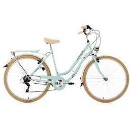 KS-Cycling Cityrad KS CYCLING "Casino" Fahrräder Gr. 54cm, 28 Zoll (71,12cm), blau (beige) für Damen, Kettenschaltung