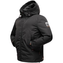 Outdoorjacke STONE HARBOUR "Moagaa", Herren, Gr. XXL (56), schwarz, Oberstoff: 100% Polyester, Futter: 100% Polyester, Wattierung: 100% Polyester, Ärmelfutter: 100% Polyester, sportlich, regular fit hüftbedeckend, hoch geschlossener Ausschnitt, Langarm verstellbar Rippstrickbündchen kontrastfarben,mit verstellbarem Klettverschluss,verstellbar, Jacken, Sportliche, wasserdichte Winterjacke mit Kapuz