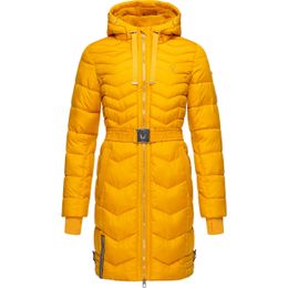 Steppmantel Navahoo "Alpenveilchen" Gr. XL (42), gelb, Damen, Oberstoff: 100% Polyester, Futter: 100% Polyester, Wattierung: 100% Polyester, Ärmelfutter: 100% Polyester, Mäntel, Stylischer Wintermantel mit schicken Details