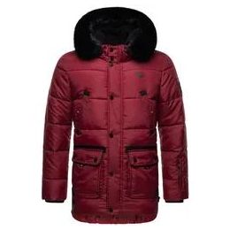 Steppjacke STONE HARBOUR "Mironoo" Gr. M (50), rot (dunkelrot) Herren Jacken stylische Outdoorjacke mit großer Kapuze