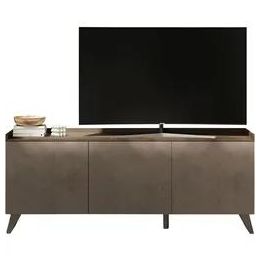 Lowboard Inosign "Tray, Breite 181 cm, TV-Bank mit 3 Türen" Sideboards Gr. B/H/T: 181cm x 72cm x 42cm, braun (bronzo / mercure nb holzstruktur) Top "Tablet", Push-to-open Funktion