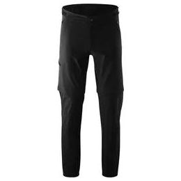 Fahrradhose Gonso "DEGNO" Gr. 6XL, Normalgrößen, schwarz Herren Hosen Zip-Off Radhose, Wasserabweisend, 4 Taschen, Abzippbare Beine