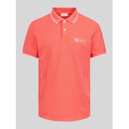 s.Oliver RED LABEL Regular Fit Poloshirt mit Label-Print