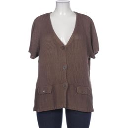 Ulla Popken Damen Strickjacke, braun, Gr. 50