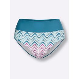 WITT Damen Bikini-Slip mit Zickzack-Muster, topas-magenta-bedruckt, Gr&ouml;&szlig;e 40
