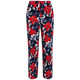 Gina Benotti Damen Straight-Hose mit Blumen-Allover