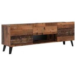 TV-Board FMD "Brighton" Sideboards Gr. B/H/T: 140cm x 46,5cm x 33cm, braun (old style dunkel) Breite 140 cm