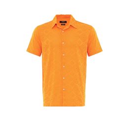 Antioch Button Up Shirt male size S Orange