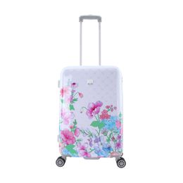 Koffer ELLE "Flower" Gr. B/H/T: 45.00 cm x 68.00 cm x 27.00 cm, weiß Koffer Trolleys ABSPC