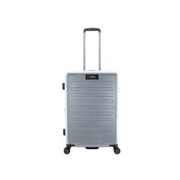 Koffer National Geographic "CRUISE" Gr. B/H/T: 45.00 cm x 67.00 cm x 24.00 cm, silberfarben Koffer Trolleys Aus robustem Polycarbonat