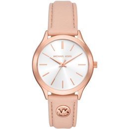 Quarzuhr Michael Kors "SLIM RUNWAY" Armbanduhren beige Damen Quarzuhren Armbanduhr, Damenuhr, analog