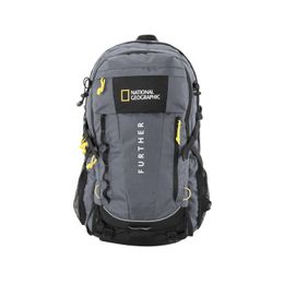 Cityrucksack National Geographic "Destination" Gr. B: 35.00 cm, grau Rucksäcke mit vielen Fächern