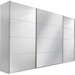 Schwebetürenschrank Rauch "Imposa" Schränke Gr. B/H/T: 315 cm x 230 cm x 62 cm, mit Spiegel, 3 St., weiß (weiß, hochglanz) mit Hochglanzfront