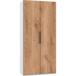 Kleiderschrank wimex "Level by fresh to go" Schränke Gr. B/H/T: 100 cm x 236 cm x 58 cm, 2 St., weiß (weiß, plankeneichefarben) Kleiderschränke ohne Schubladen