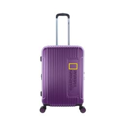 Koffer National Geographic "Canyon" Gr. B/H/T: 44.00 cm x 67.00 cm x 29.00 cm, lila (violett) Koffer Trolleys mit praktischem Zahlenschloss