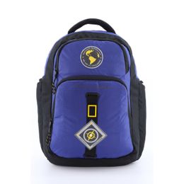 Cityrucksack National Geographic "New Explorer" Gr. B: 17 cm, blau Rucksäcke in sportlichem Design