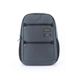 Cityrucksack National Geographic "Mutation" Gr. B: 17 cm, grau Rucksäcke aus recyceltem Polyester