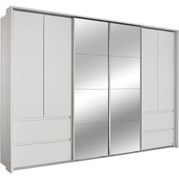 Dreh-/Schwebetürenschrank Rauch "Fulda" Schränke Gr. B/H/T: 323 cm x 214 cm x 64 cm, Passepartout ohne Beleuchtung, 6 St., weiß Drehtürenschrank Kleiderschrank Schwebetürenschrank Schränke mit Synchronöffnung und inkl. Passepartout