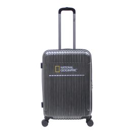 Koffer National Geographic "Transit" Gr. B/H/T: 44.5 cm x 67 cm x 28.5 cm, schwarz Koffer Trolleys mit einzigartigem Kratzeffekt