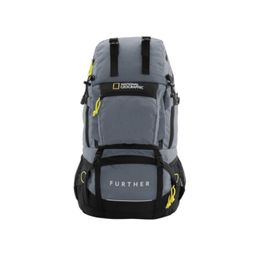 Cityrucksack National Geographic "Destination" Gr. B: 33.00 cm, grau Rucksäcke mit vielen Fächern