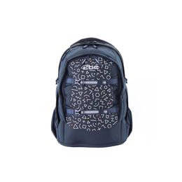 Schulrucksack 2be Gr. B: 23 cm, blau (blau, weiß) Kinder Rucksäcke Schulrucksäcke mit reflektierenden Elementen