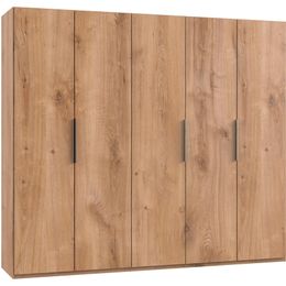 Kleiderschrank wimex "Level by fresh to go" Schränke Gr. B/H/T: 250 cm x 216 cm x 58 cm, 5 St., braun (plankeneichefarben) Kleiderschränke ohne Schubladen